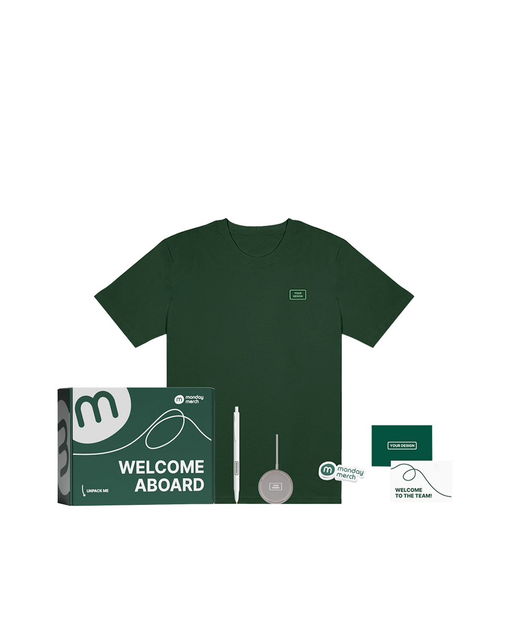 Lightweight Tech Onboarding Pack | Monday Merch - Merch Made Easy ...