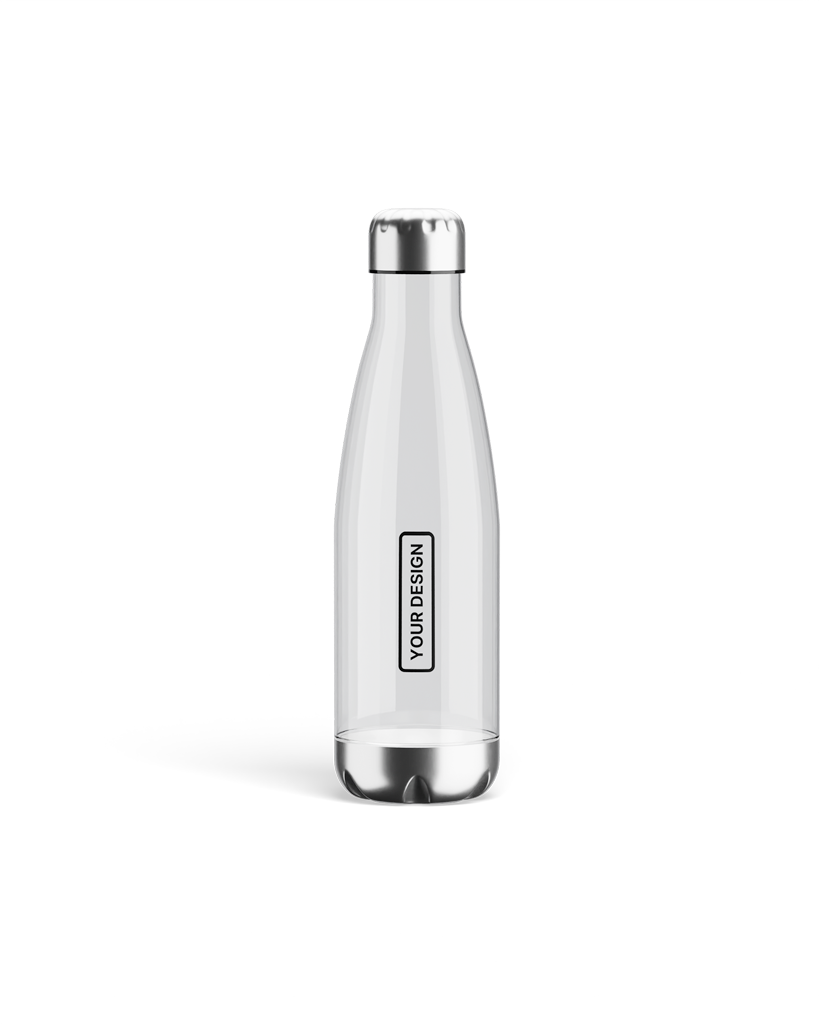 Clear Sleek Bottle · 500 ml | Monday Merch - Merch Made Easy