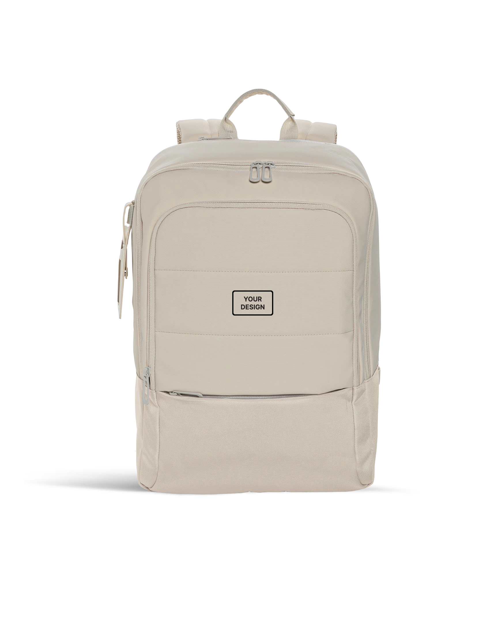 Premium Laptop Backpack 15.6" - Beige | Monday Merch